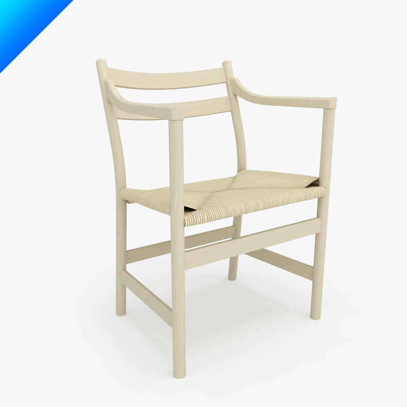 3d ch46 hans wegner chair classic model
