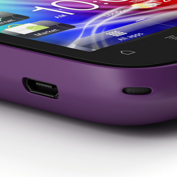 htc explorer purple 3d model
