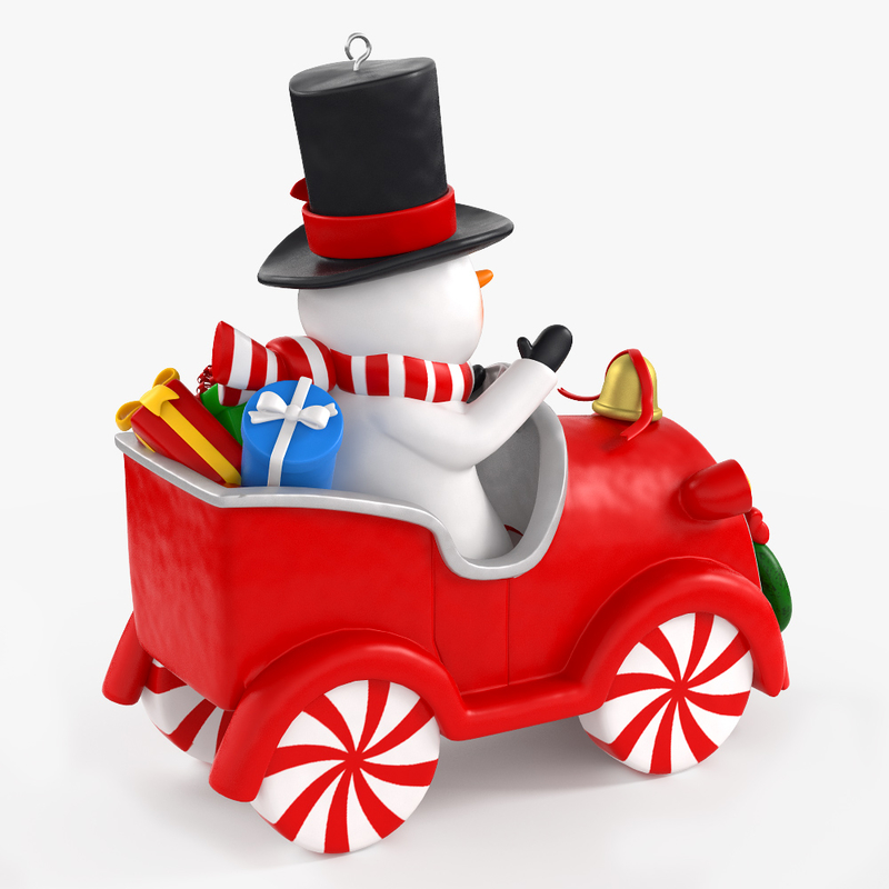 snow man snowman 3d max