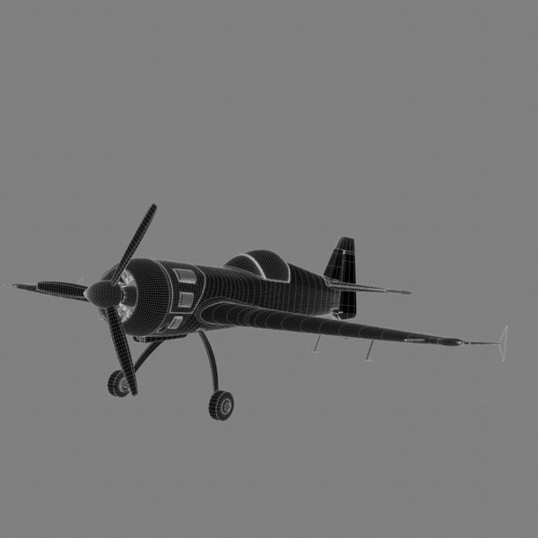 3d model sukhoi stunt plane
