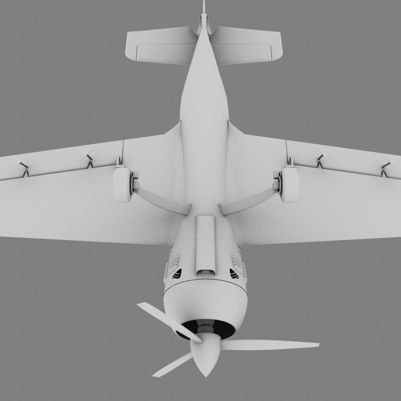 3d model sukhoi stunt plane