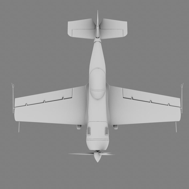 3d model sukhoi stunt plane