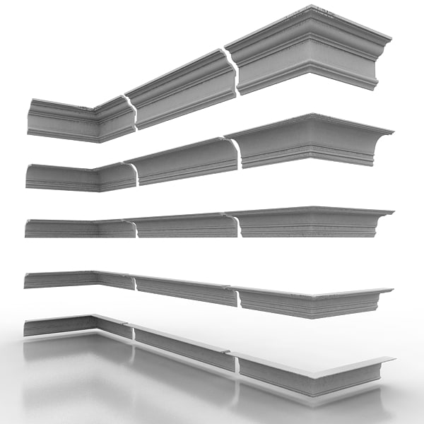 3d model cornice molding