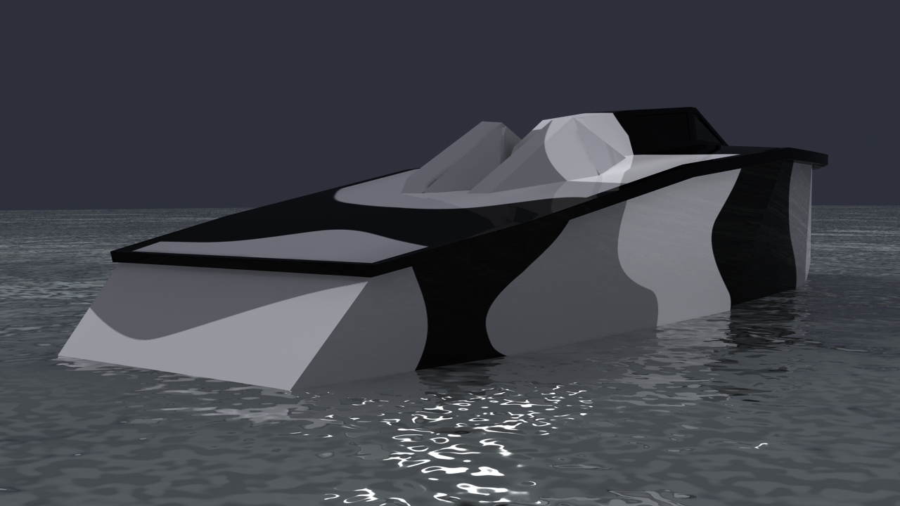 military nano boat piranha 3d model