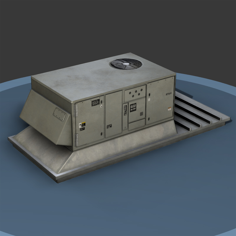 hvac unit 3d model
