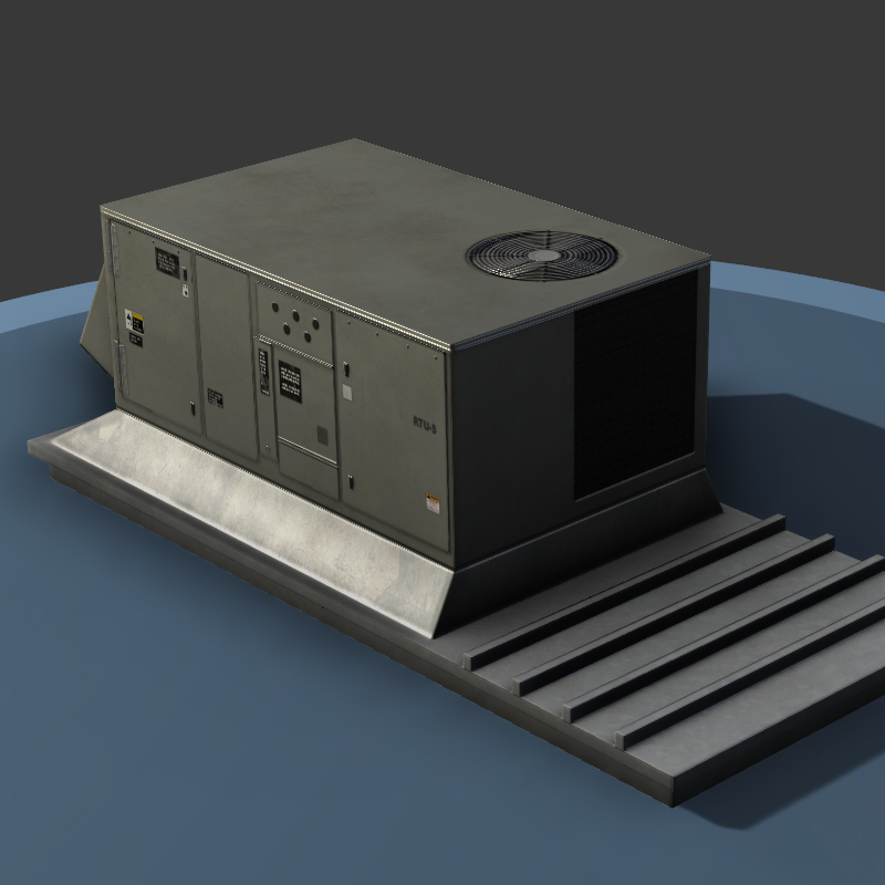 hvac unit 3d model