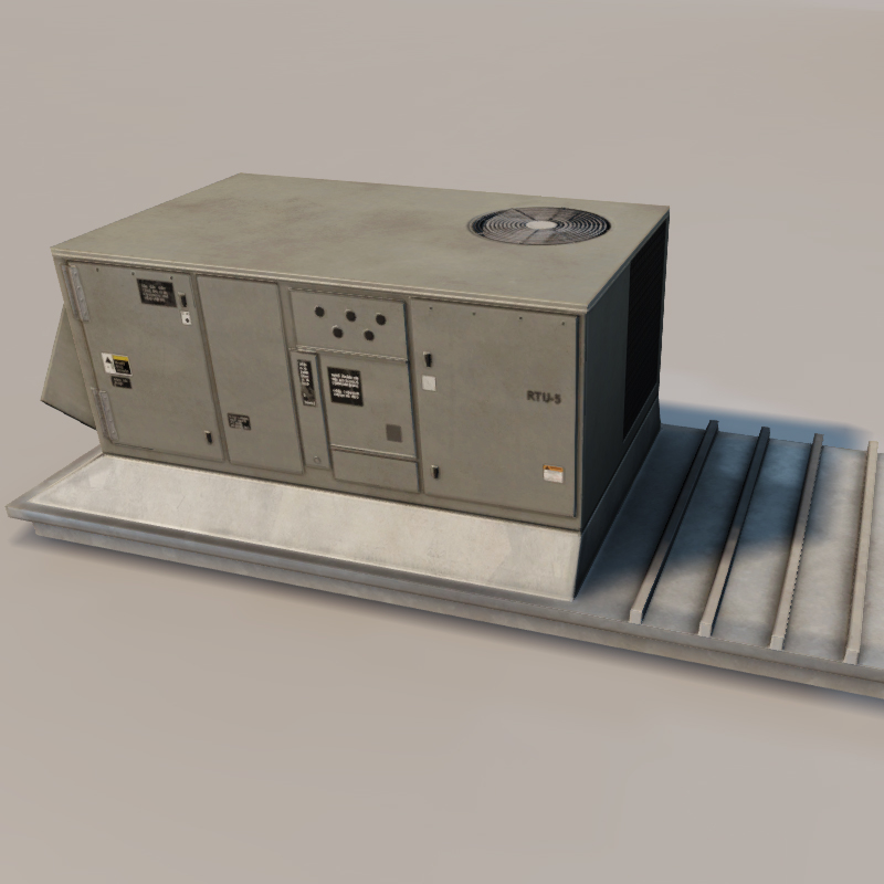 hvac unit 3d model