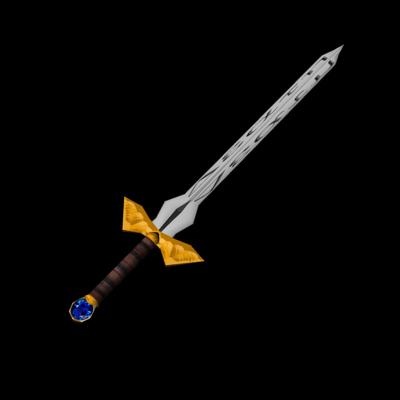 short sword fantasy 3d model