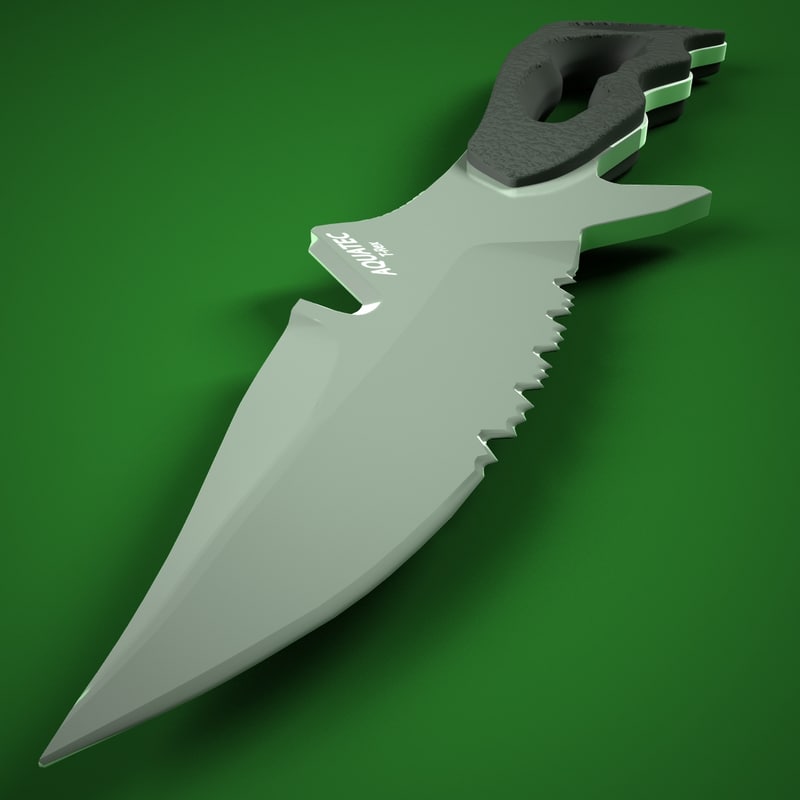 aquatec knife t-rex titanium c4d