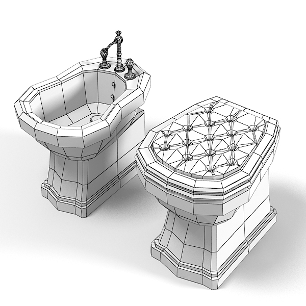 3dsmax lineatre classic toilet