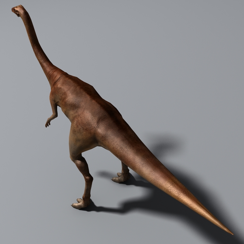 ornithomimus therapod cretaceous 3d max
