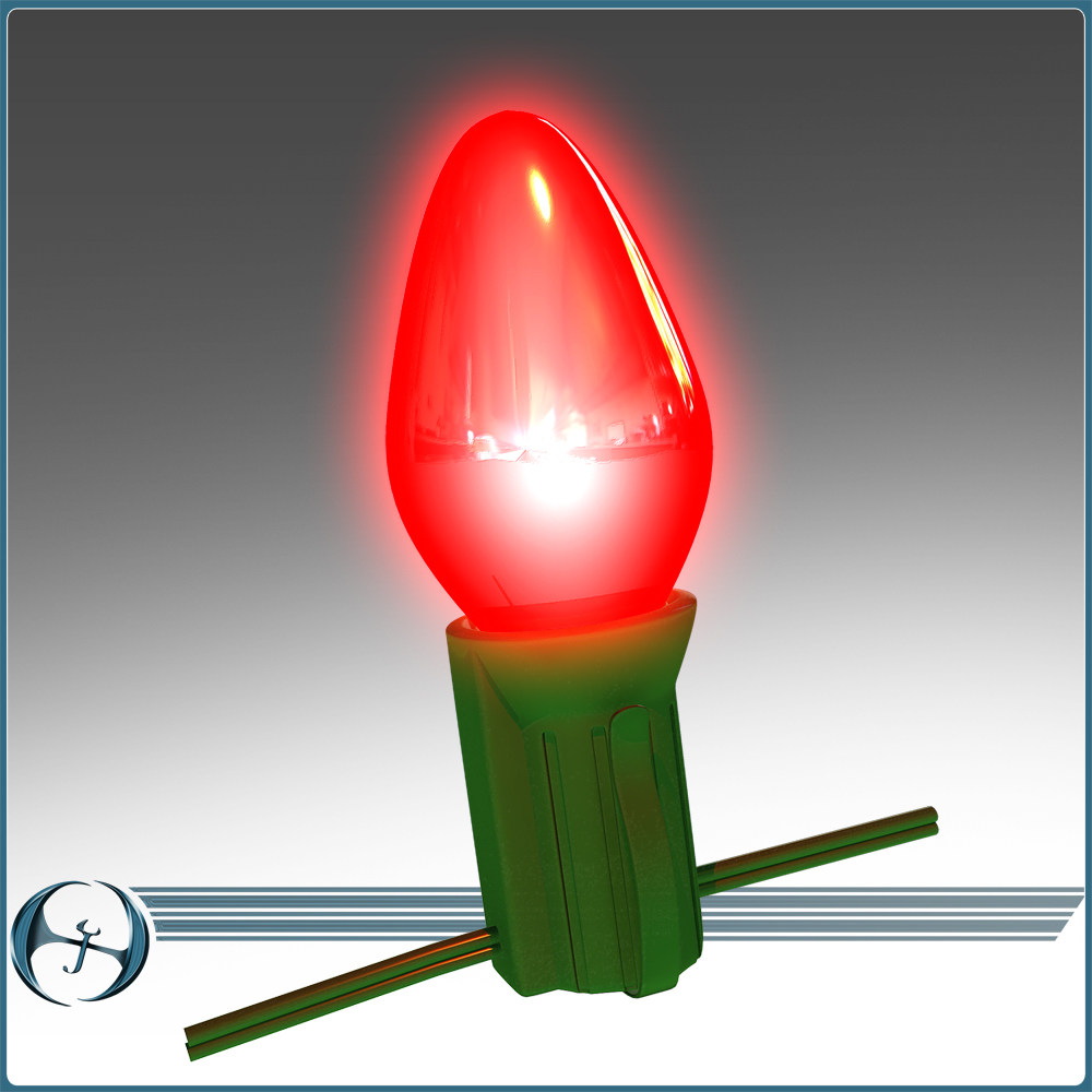 3d model 2 pack christmas lights