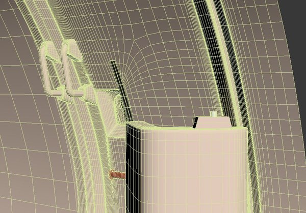 airplane door interior 3d max