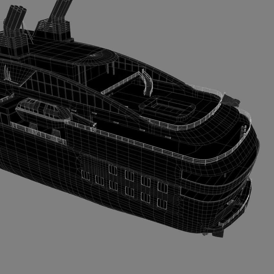 3d model arctic cruise ship le