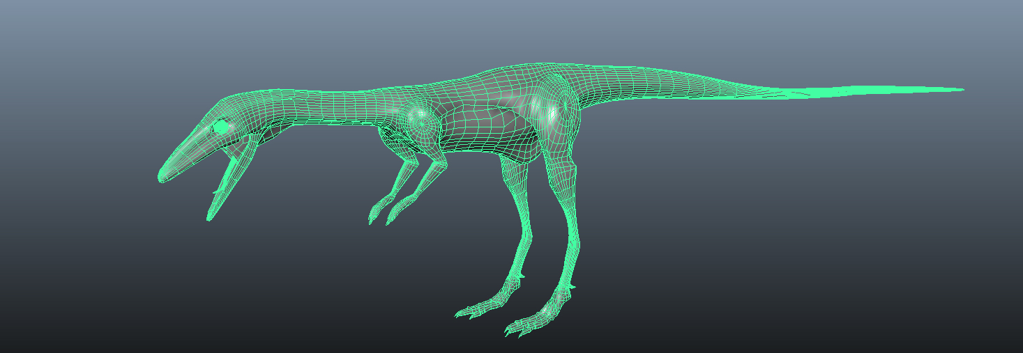 compsognathus compy dinosaur 3d model