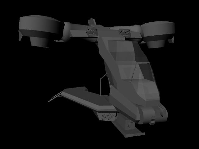 free halo 3 hornet 3d model