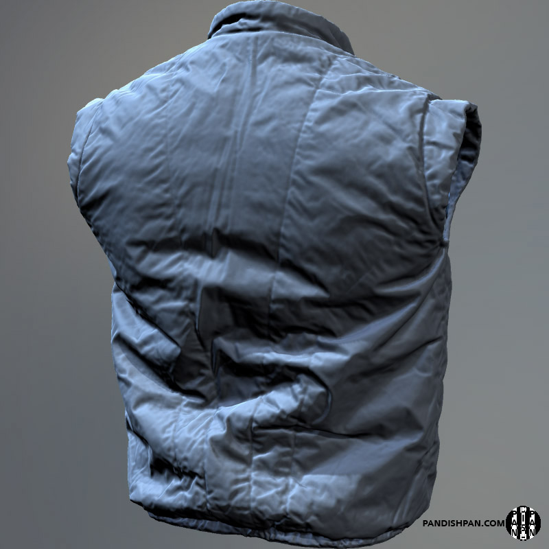 3d scan jacket zbrush model