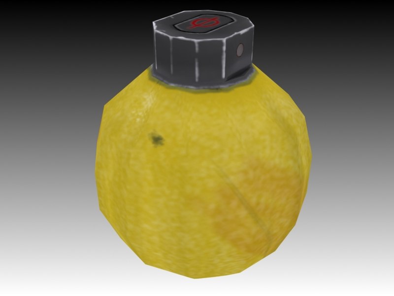 free lemon grenade 3d model