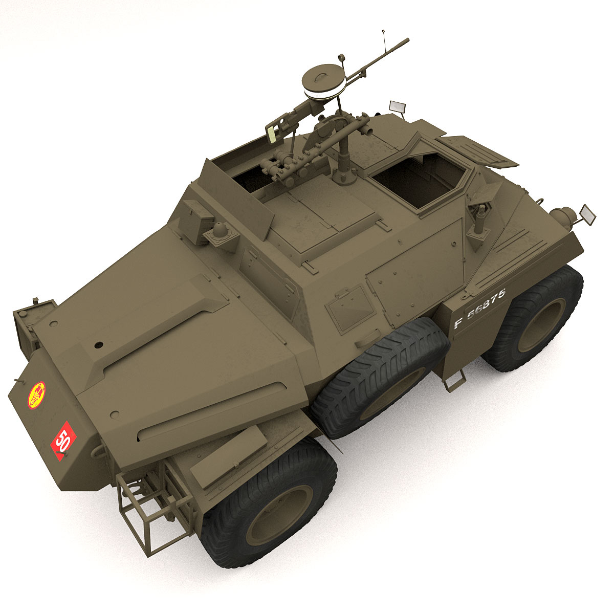 3d model humber scout car