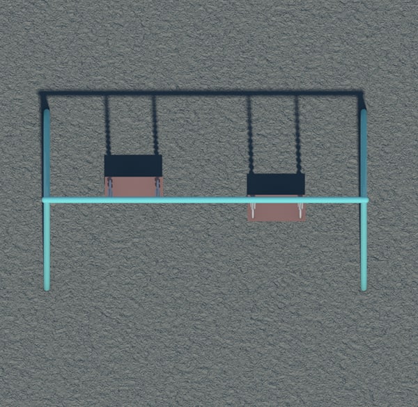 3d swing playground animation