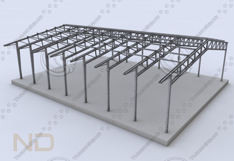 building steel 3d 3ds