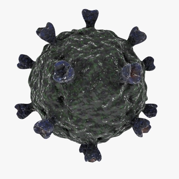 3d model hiv virus
