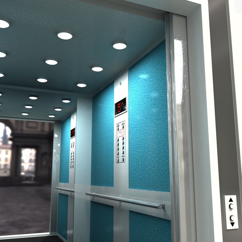 lift interior 3d model