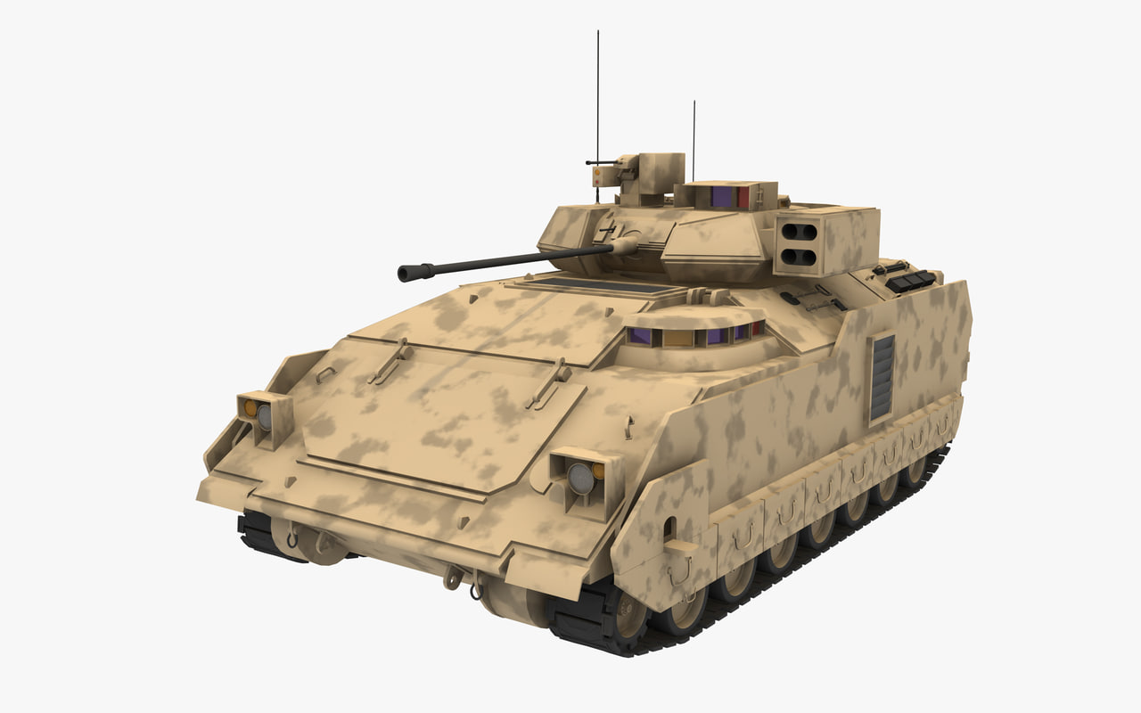 m3a3 bradley apc 3d model