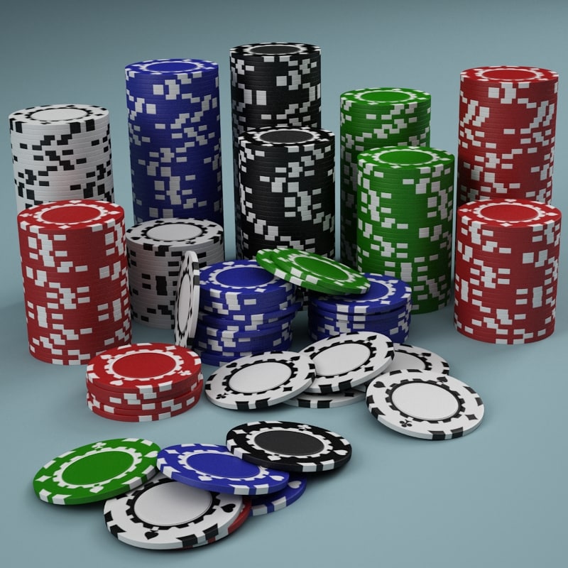 poker chip 3d 3ds
