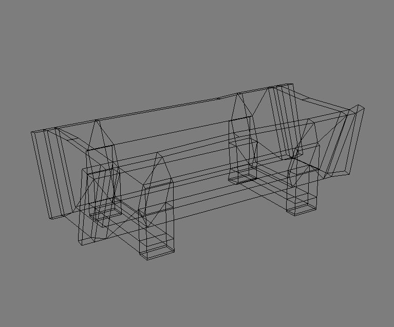 wooden trough 3d max