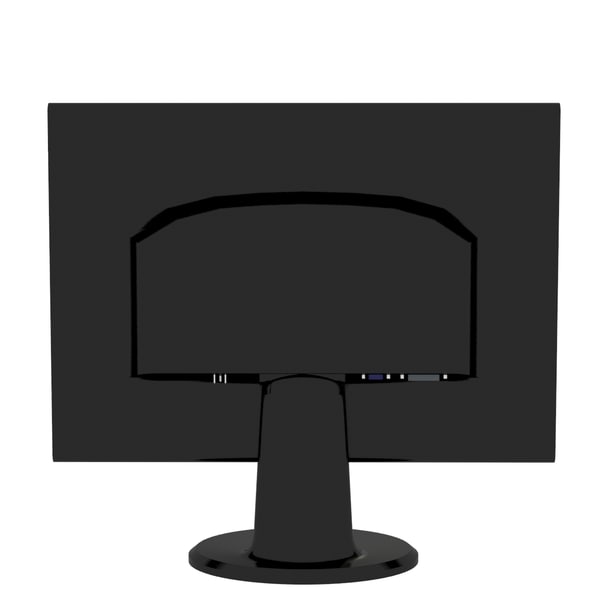 3d realistic lcd computer monitor