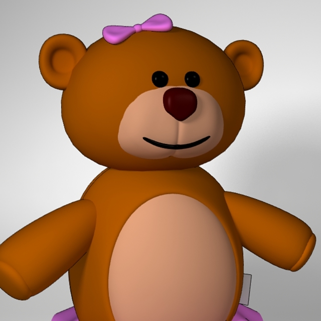 3d teddy bear model