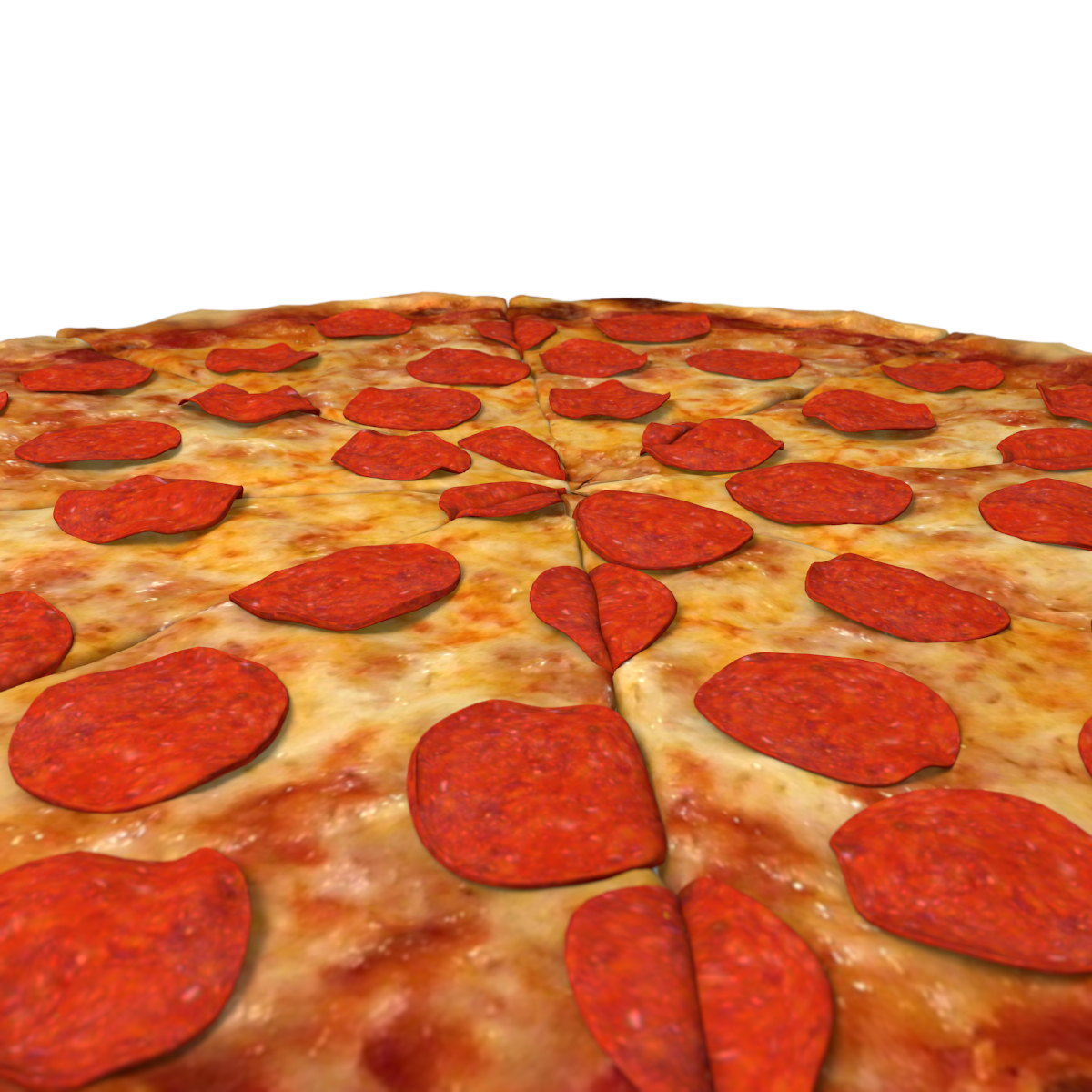3d model pepperoni pizza