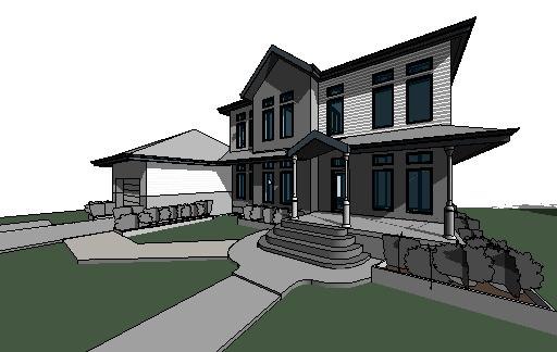 3d revit bedroom modern colonial model