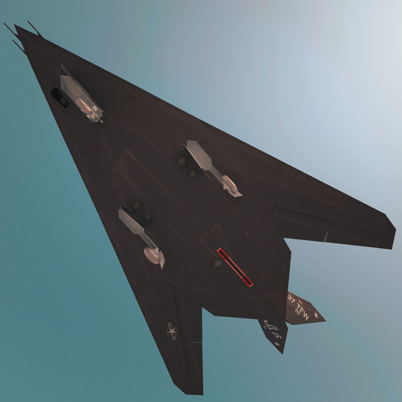 realistic f 117 nighthawk 3d model