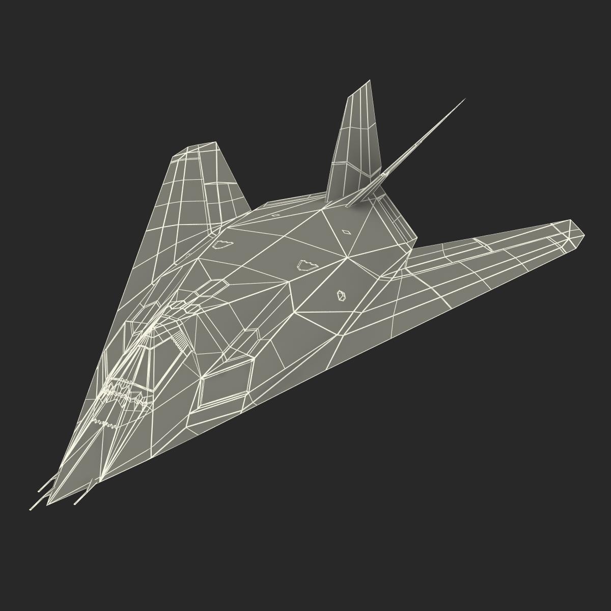 realistic f 117 nighthawk 3d model