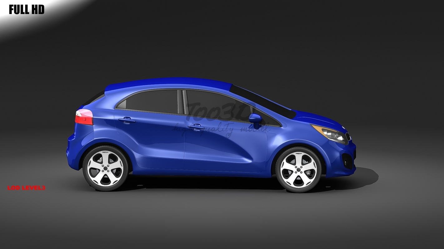3d model kia rio