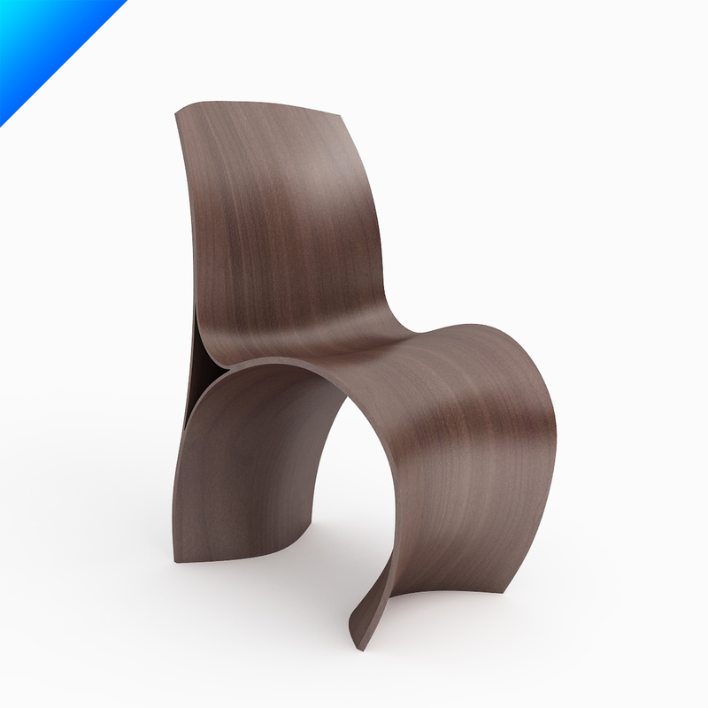 skin chair ron arad 3d model