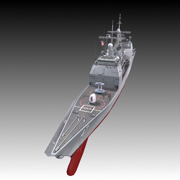 3d model uss ticonderoga class cg