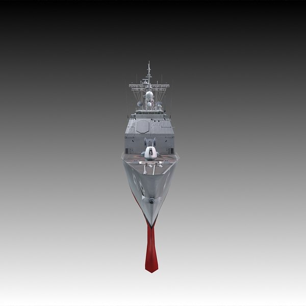 3d model uss ticonderoga class cg