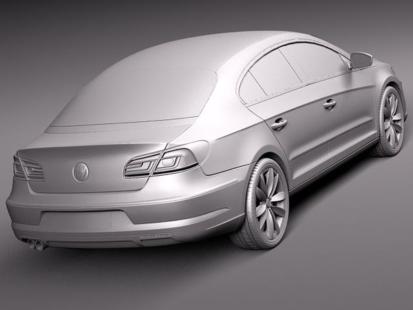 3d volkswagen passat cc 2013 model