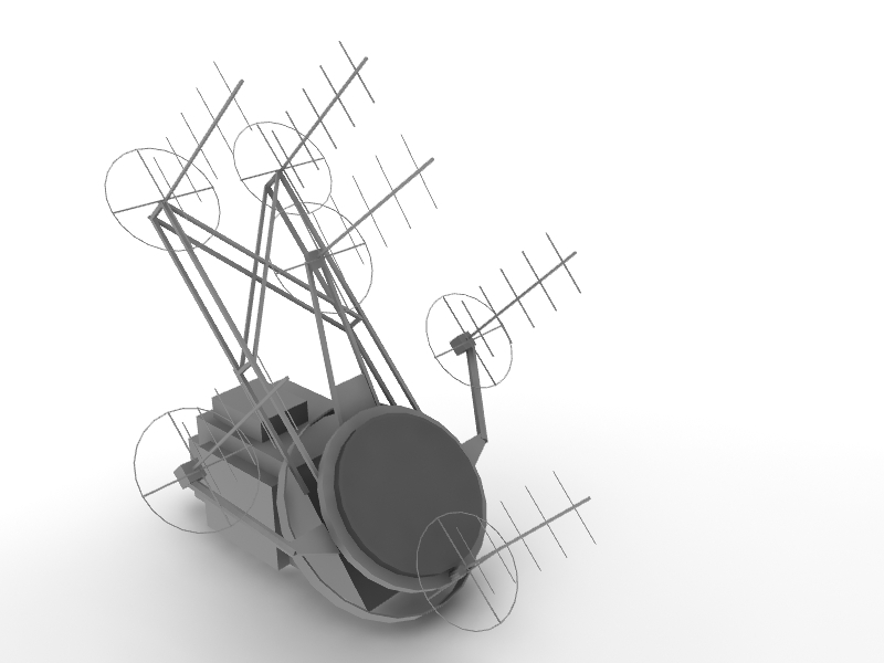 radar military airports 3d max