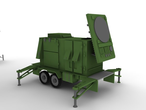 radar military airports 3d max