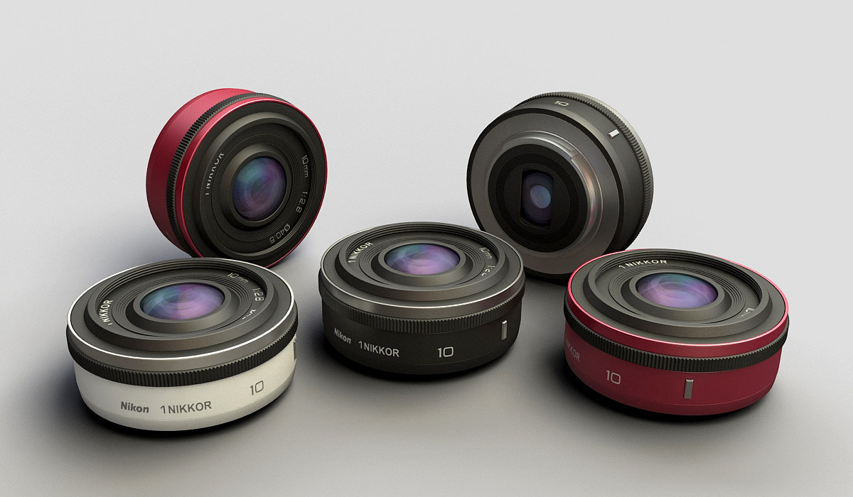 3d Model Nikkor 1 10mm Lens 3d Model Nikkor 1 10mm Lens