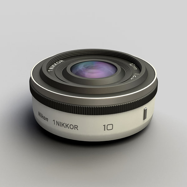 new nikon v1 lens 3d model