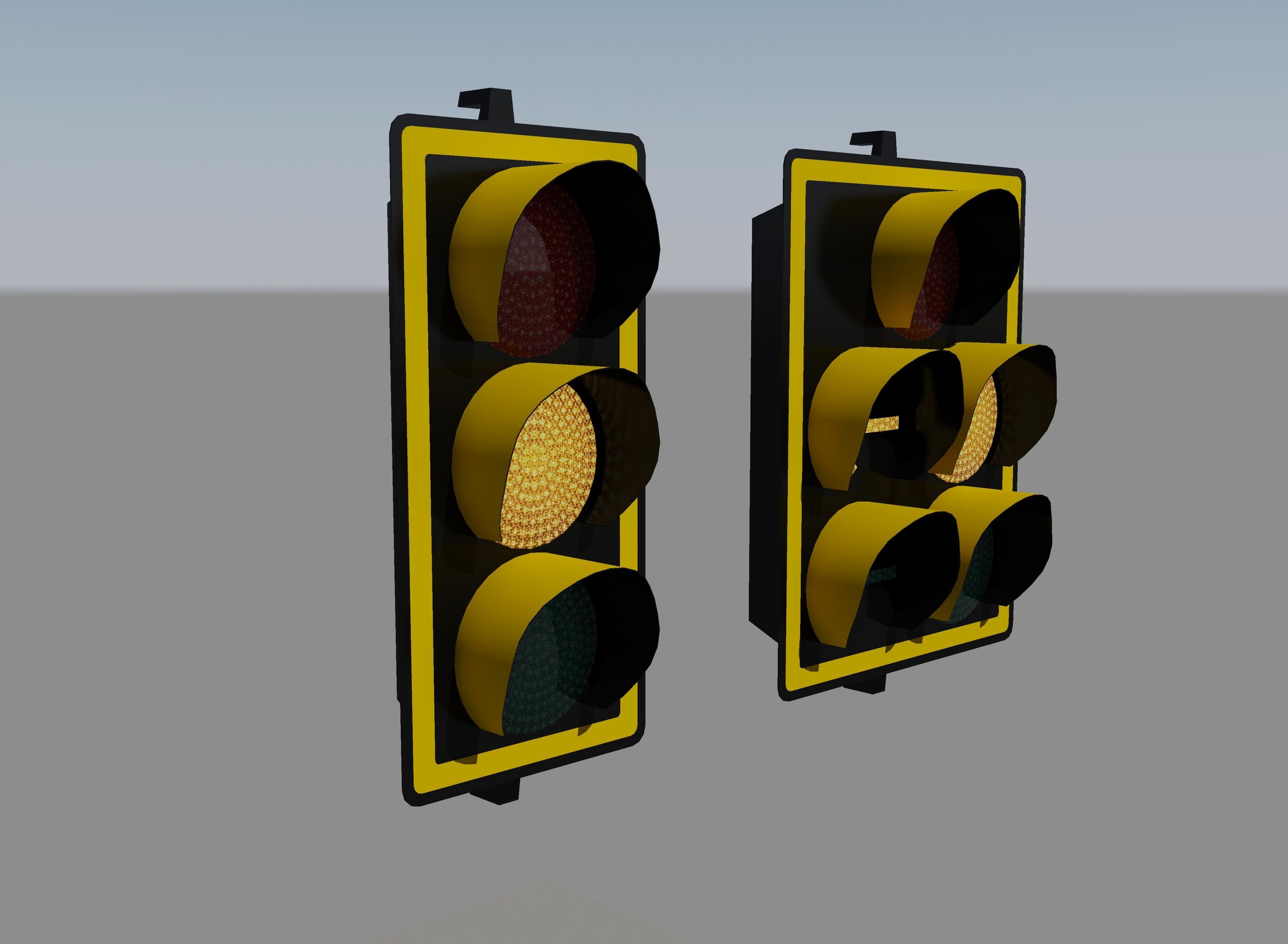 3d stop lights
