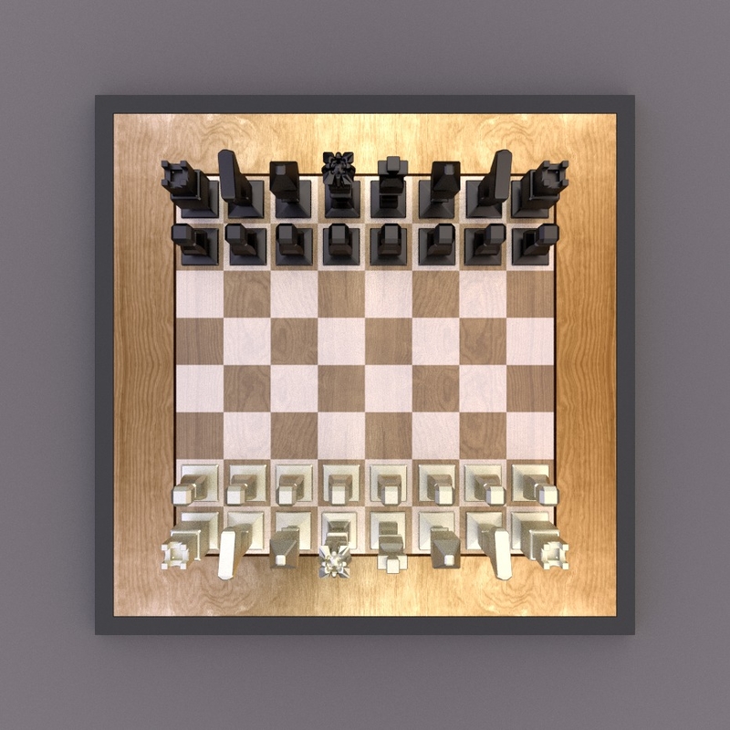 blend cubic chess set