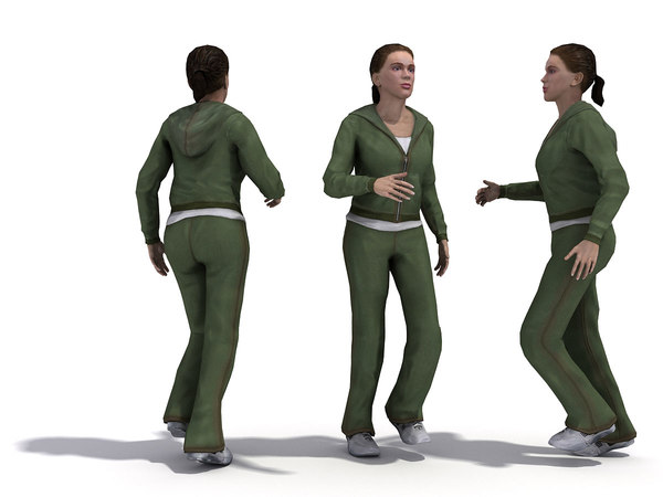 3d people 1 female model