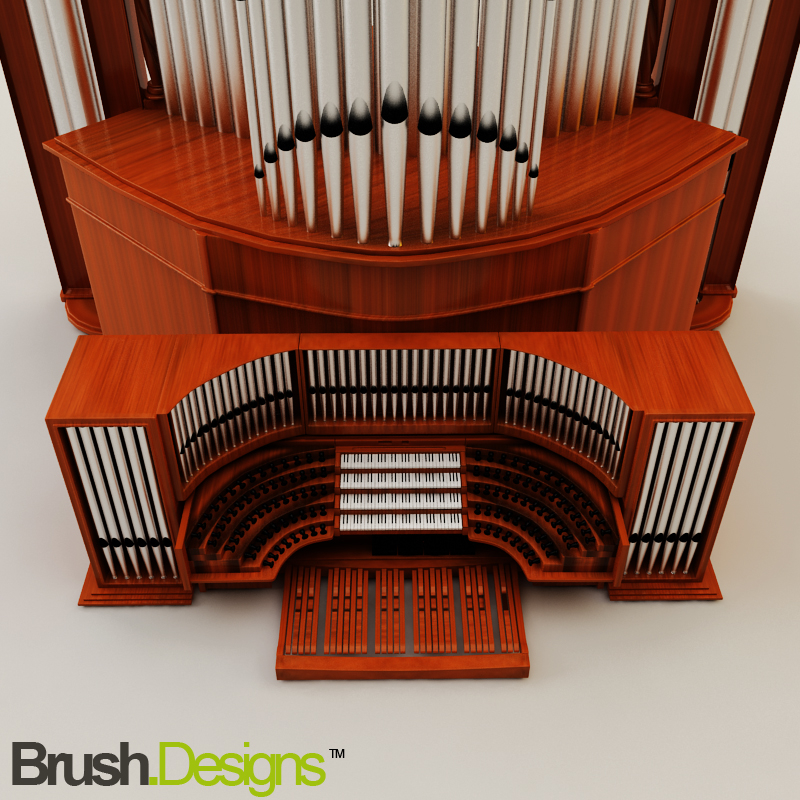 organ 3d max
