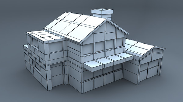 house paper rigged 3d model